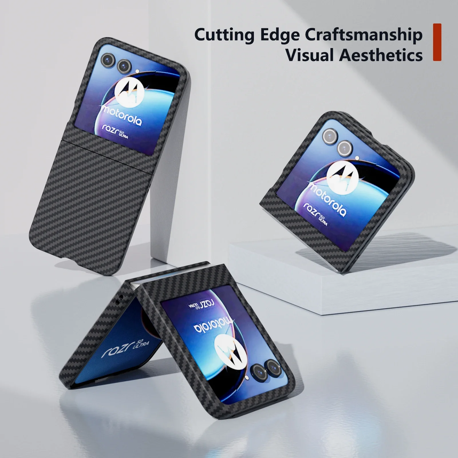 Slim-Carbon-Fiber-Pattern-Hard-PC-Back-Cover-For-Motorola-Moto-Razr-50 ...