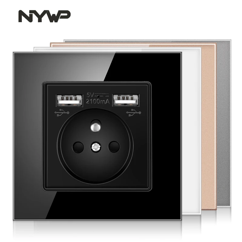 Nywp – Prise De Courant Murale Standard Français, 16a Avec Chargeur Usb ...