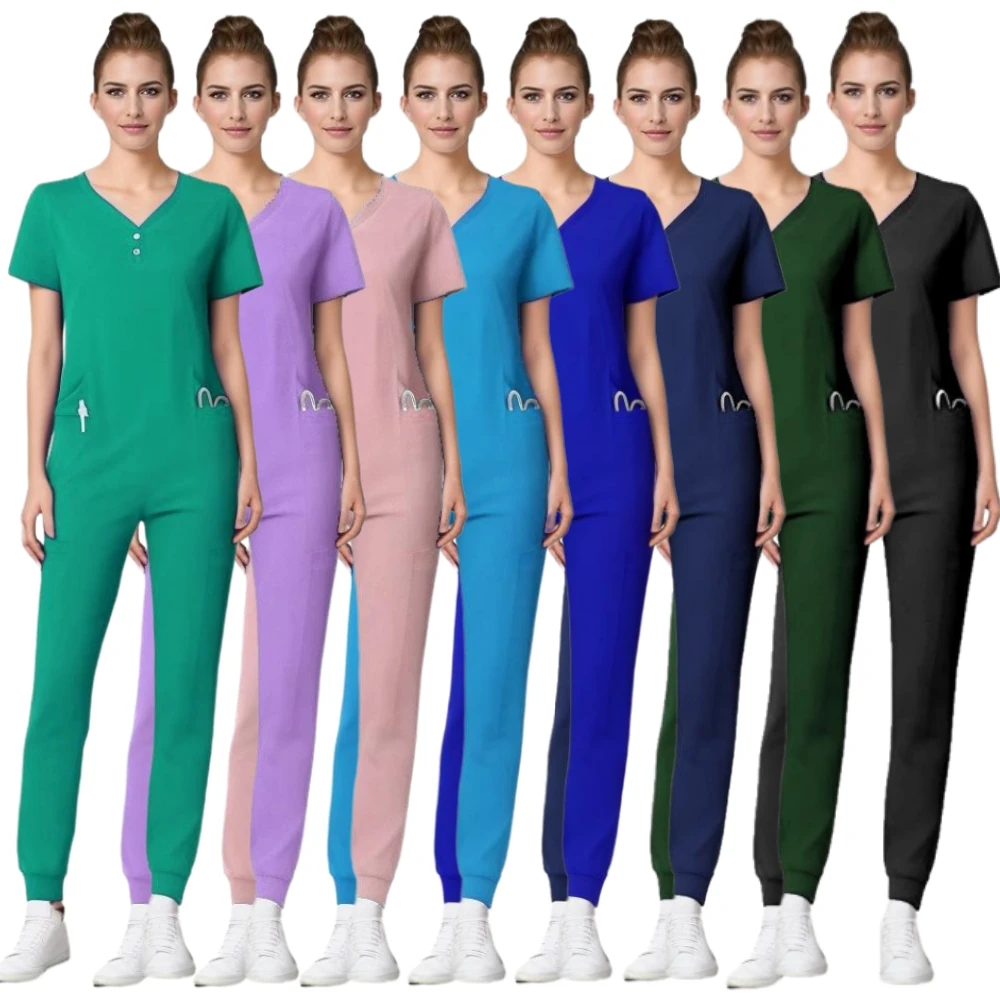 Wholesale-Jogger-Suit-Doctor-Multicolor-Women-Wear-Scrub-Set-Doctor ...