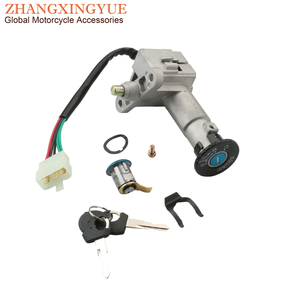Scooter Ignition Switch Seat Lock Key Set For SYM Symphony ST 125 S ...