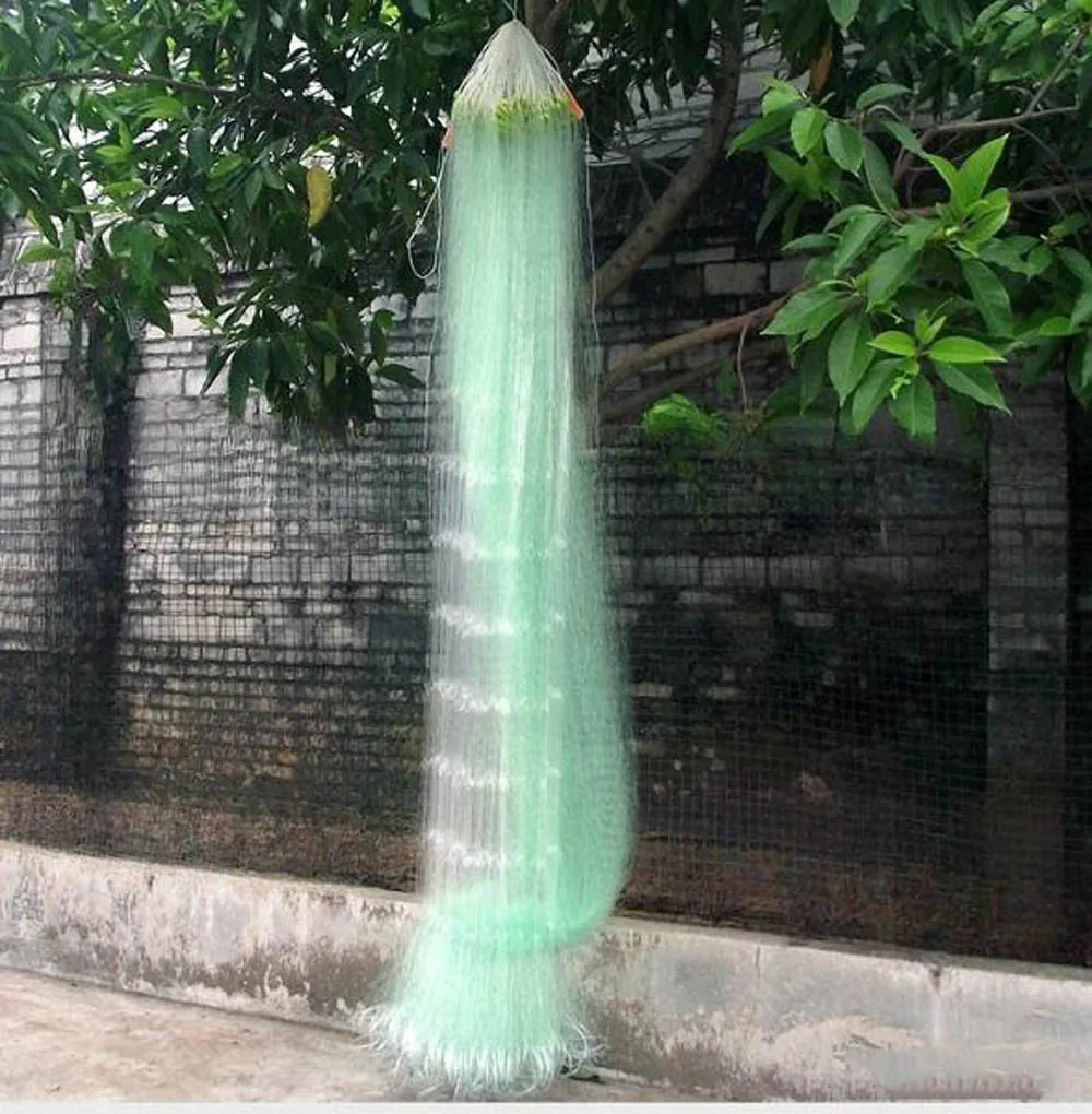 20m 40m 80m Three-layer floating fishing net, sticky net, fishing ...