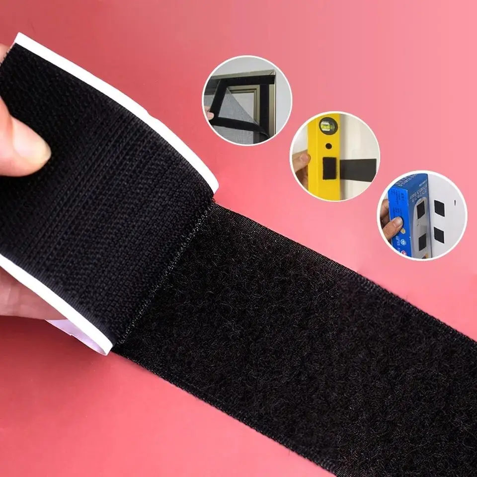 1-3-5M-Strong-Self-adhesive-Hook-and-Loop-Fastener-Tape-Magic-Nylon ...