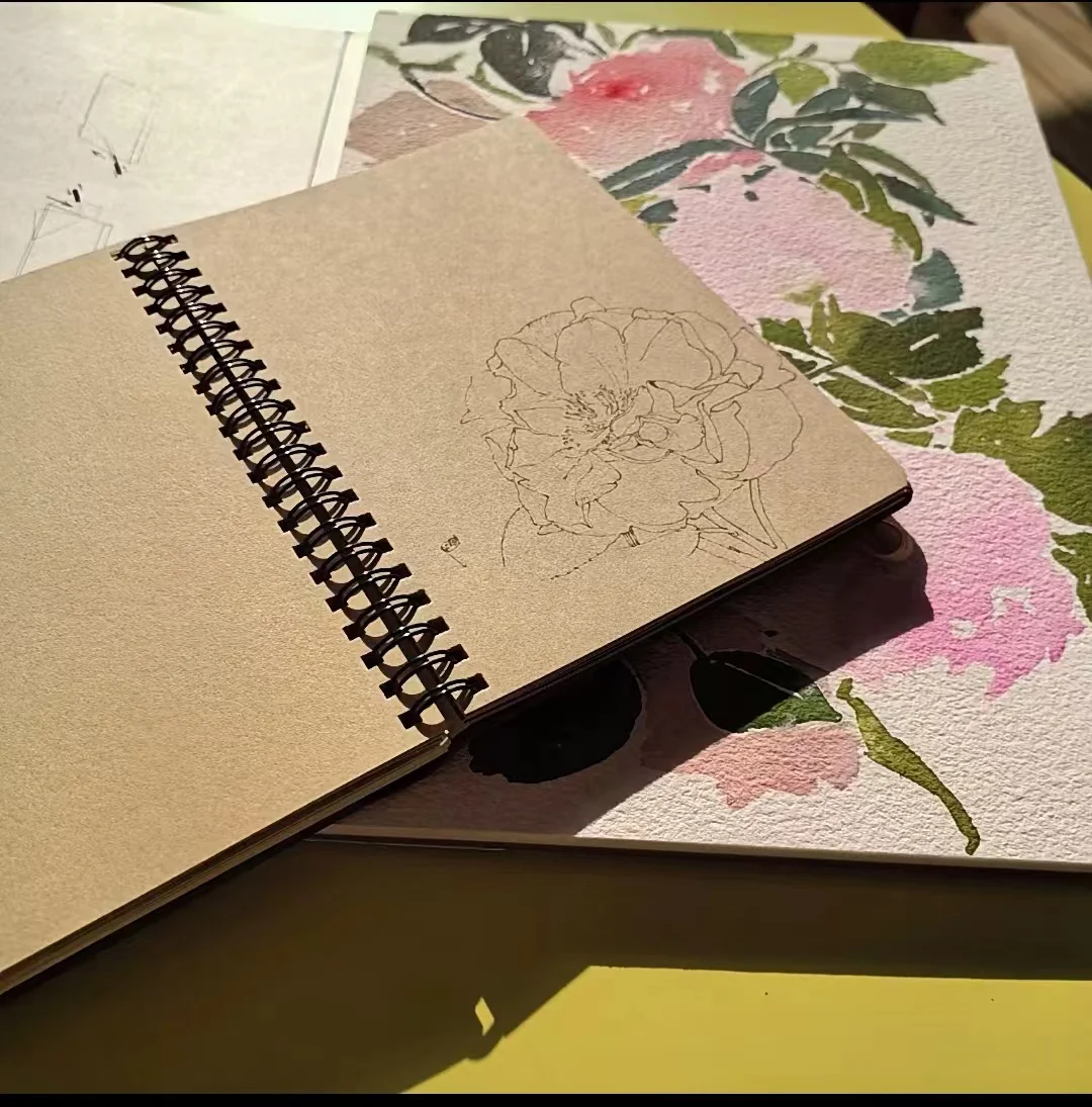 Baohong-New-Artist-Color-Watercolor-Book-100-Cotton-Coil-Book-300g-32K ...