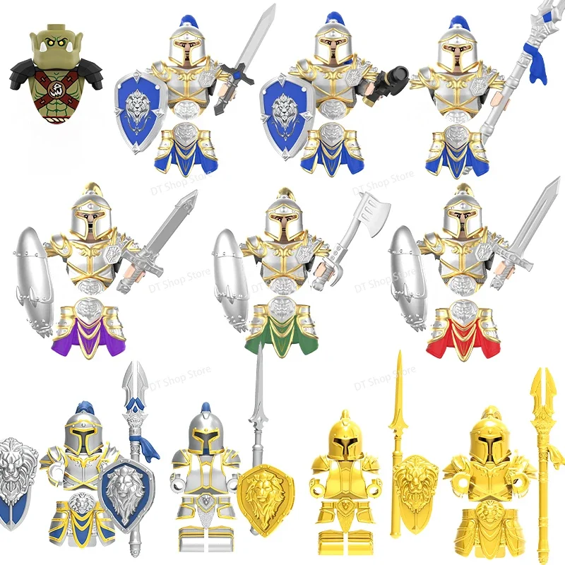 New-Stormwind-City-Guard-Orc-Soldier-figure-Spear-Armor-Soldier-Knight ...