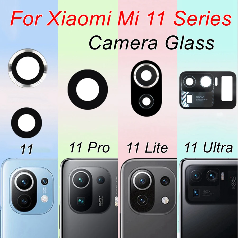 Rear Back Camera Glass Lens For Xiaomi Mi 11 Pro Ultra Lite 11i 11X 11T ...