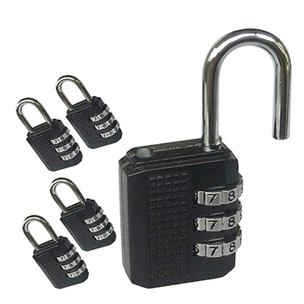 3 Digit Resettable Combination Padlock Coded Lock | Combination Padlock ...