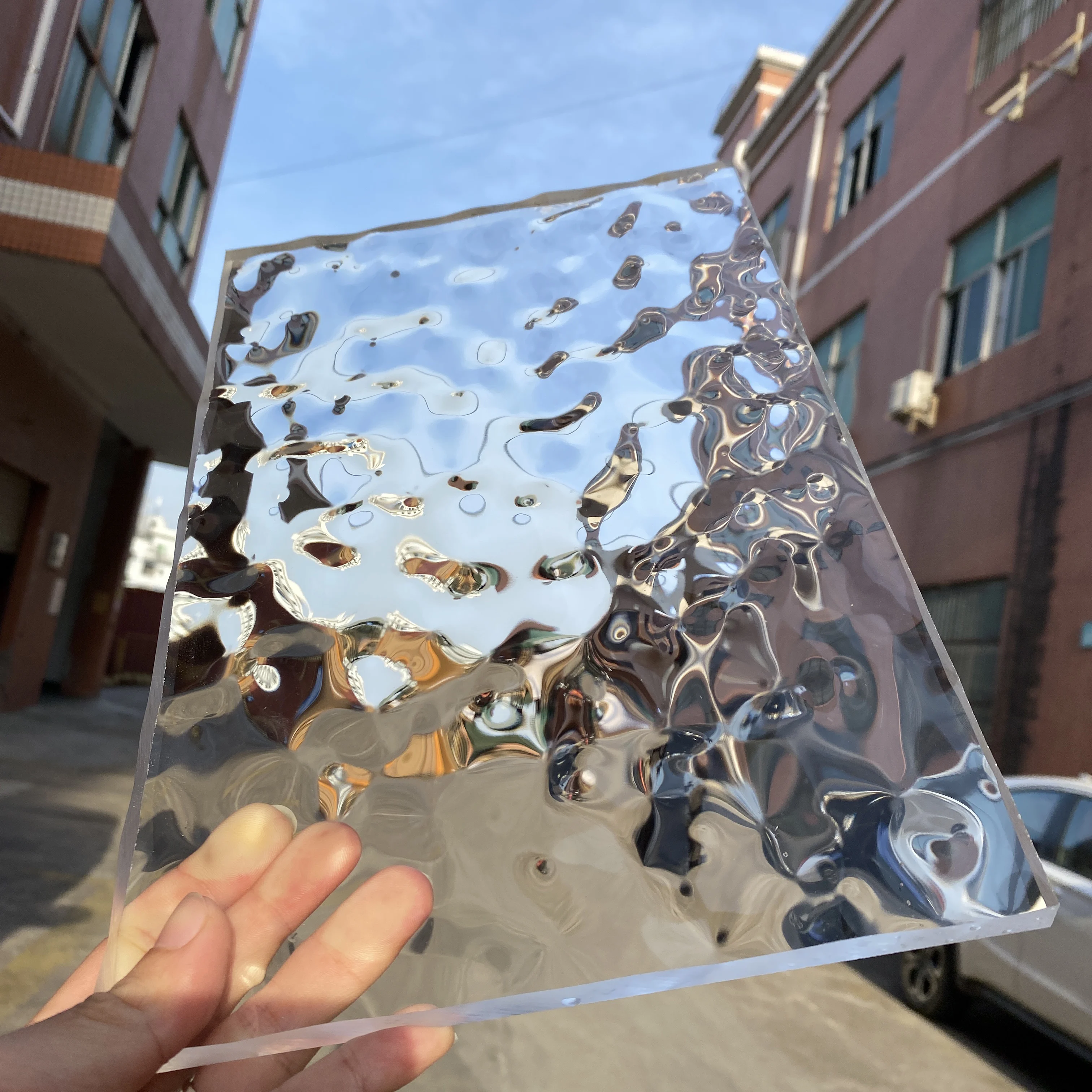 Transparent medium water ripple acrylic sheet 10MM thickness 2 pieces ...