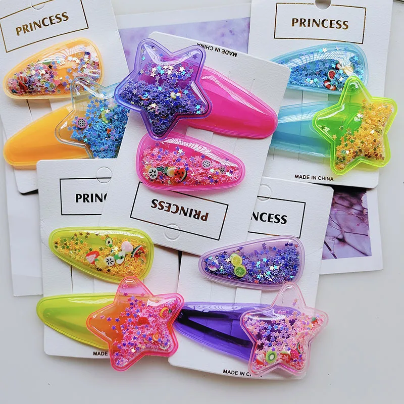 Hot 2pc Sweetly Star Bb Hair Claw Side Clips For Women Girls Kids Child ...