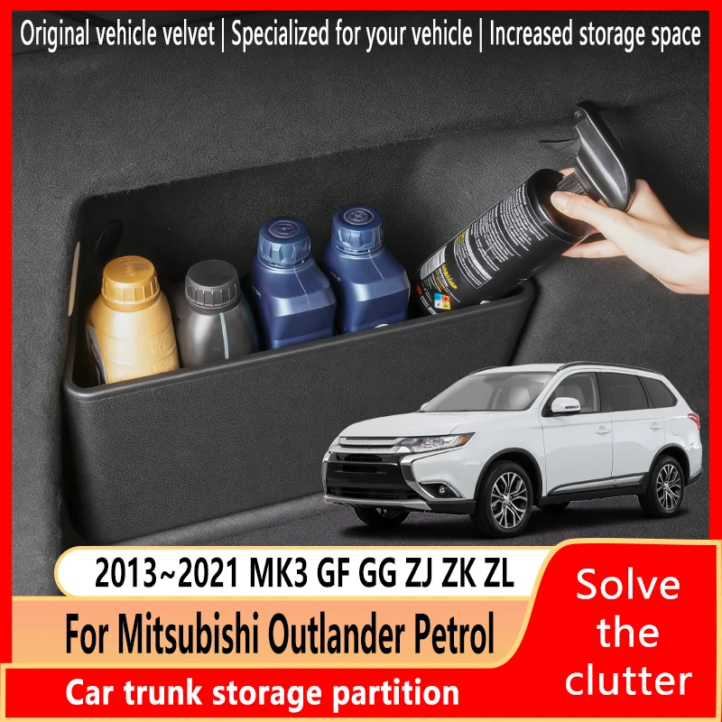For Mitsubishi Outlander Petrol 2013~2021 MK3 Trunk Storage Partition ...