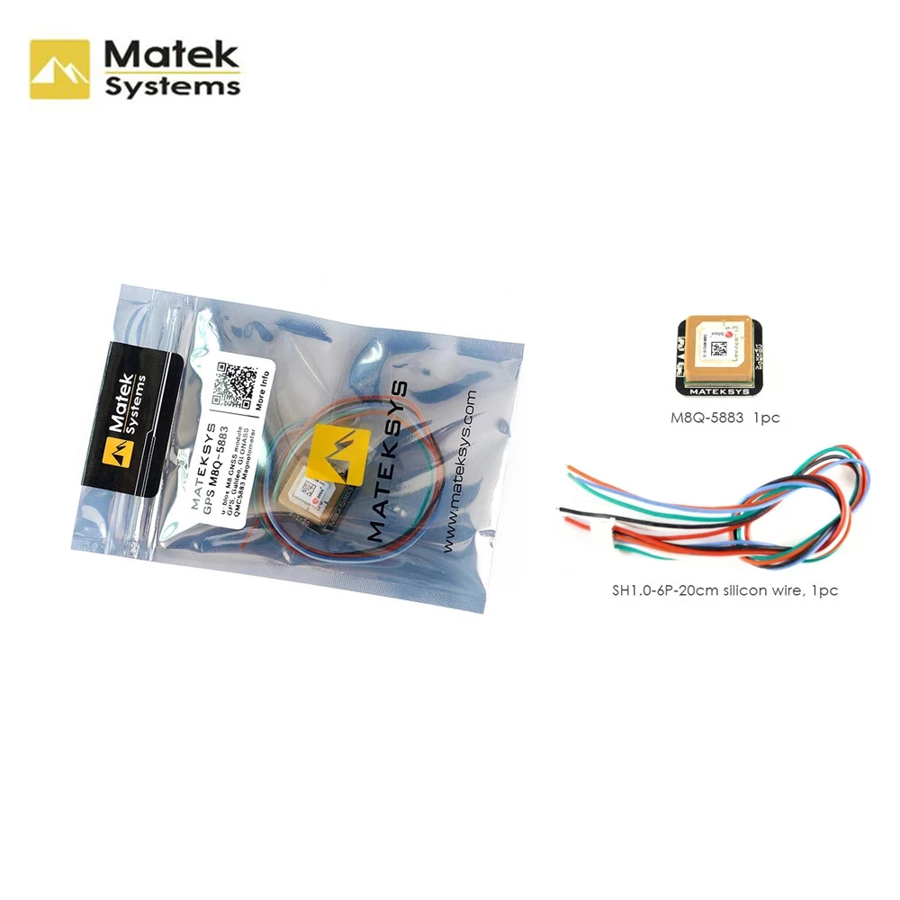 New Matek Systems M8q-5883 72 Channel Ublox Sam-m8q Gps & Qmc5883l With ...