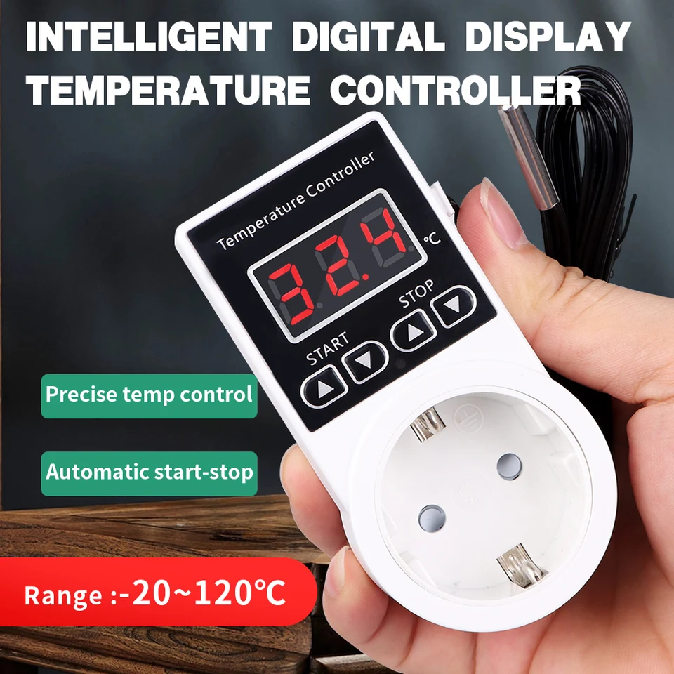 Temperature Controlled Outlet Digital Thermostat Outlet Plug ...