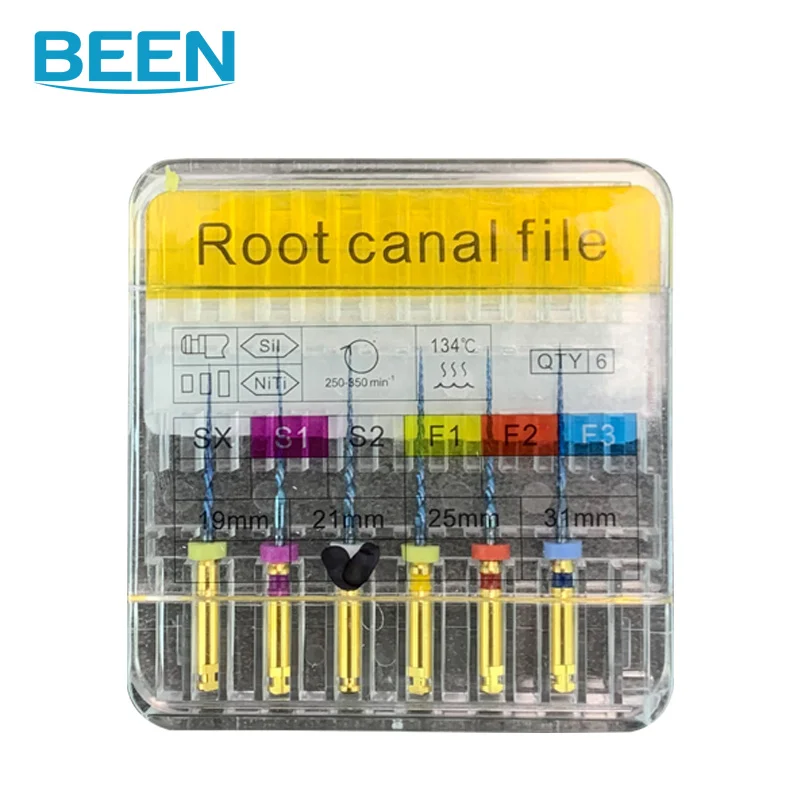 6pcs/box Dental Heat Activated Canal Root Files Sx-f3 25mm Dentist ...