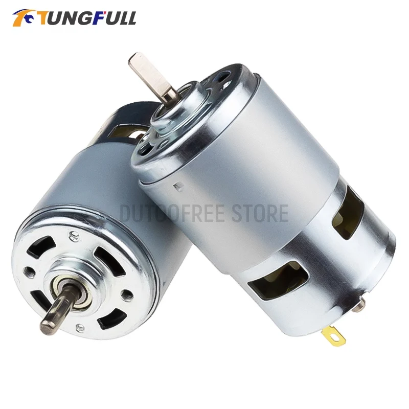 775 795 895 DC Spindle Motor High Power DC Geared Motor Ball Bearing ...