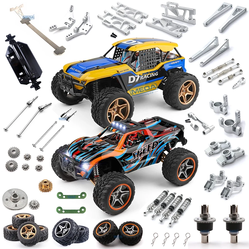 WLtoys-12402-A-104009-RC-Off-Road-Car-Truck-Silver-All-Metal-Upgrade ...