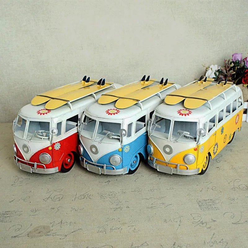 Retro-nostalgic-metal-classic-car-bus-bus-bus-model-toy-car-car-model ...