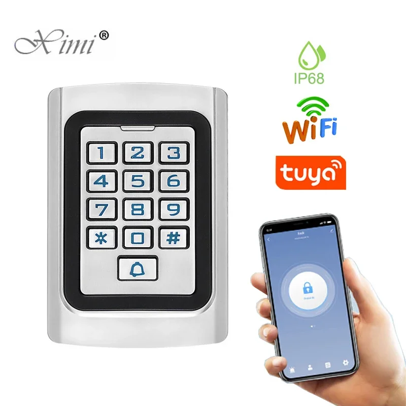 New-K10-WiFi-Tuya-App-Smart-Door-Lock-RFID-Card-Access-Control-Metal ...