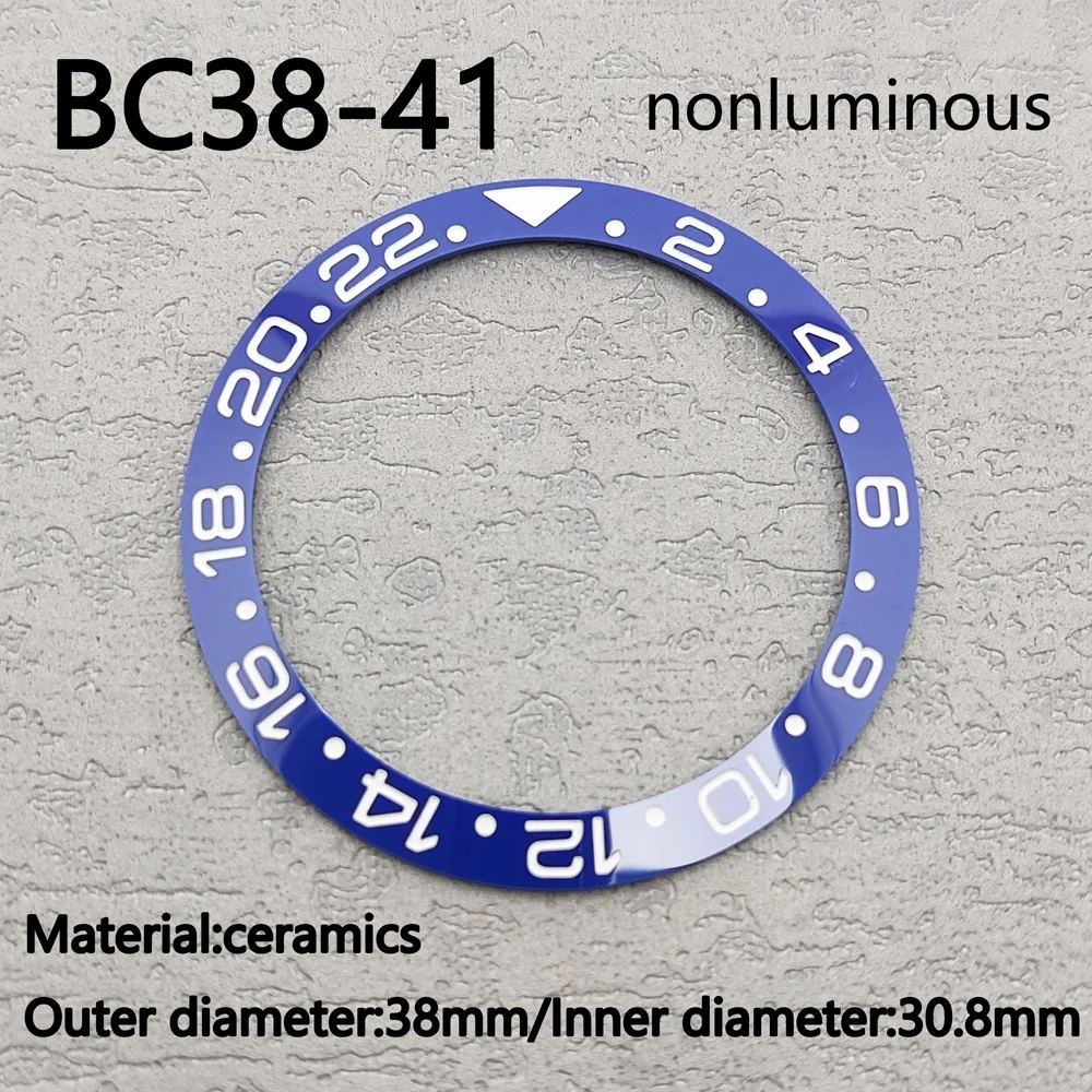 38mm Ceramic Bezel Fit GMT/SUB/Seamaster Watch Inserts Suitable for ...