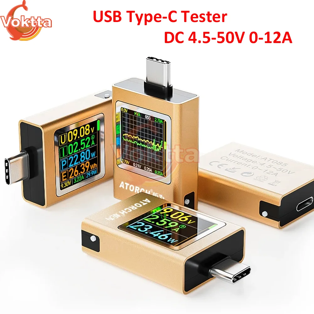 DC-4-5-50V-0-12A-USB-Type-C-Charger-Tester-Digital-Display-DC-Voltage ...