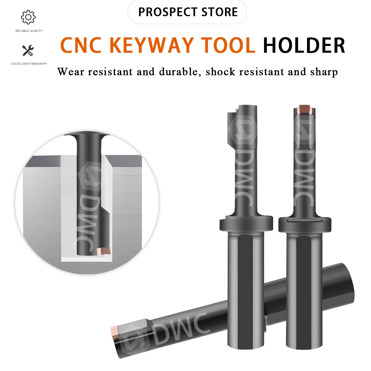 DW-2 DW-14 Keyway Slotting Tool CNC Lathe Insert Tool DA12-14-30F-C25 ...