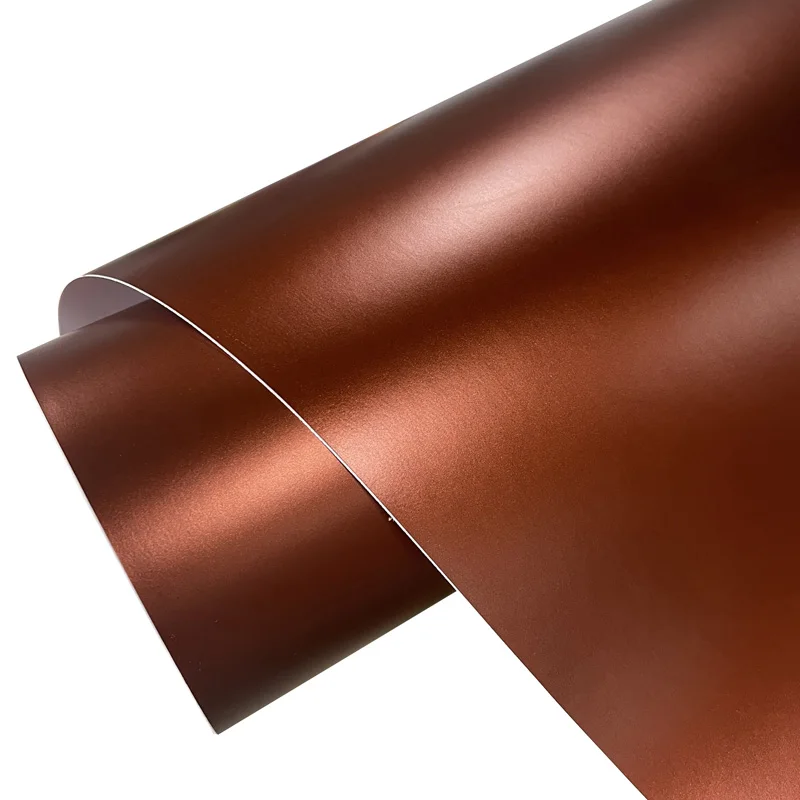 Premium Chrome Matte Metallic Copper Vinyl Wrap Film Self Adhesive ...