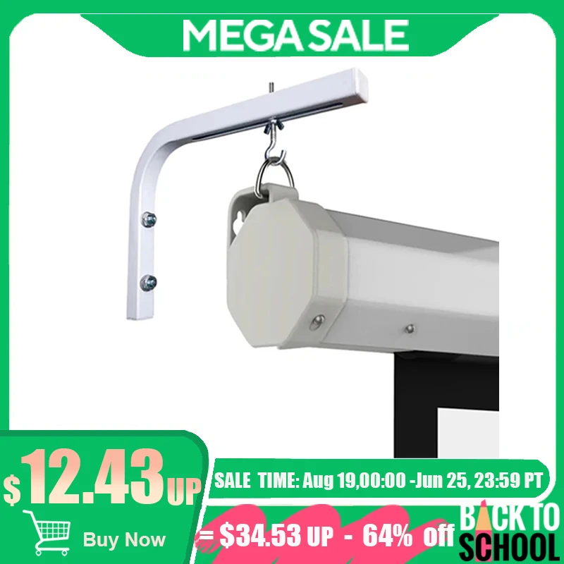 90-Degrees-Bracket-Projection-Screen-Hanger-Adjustable-Wall-Ceiling ...