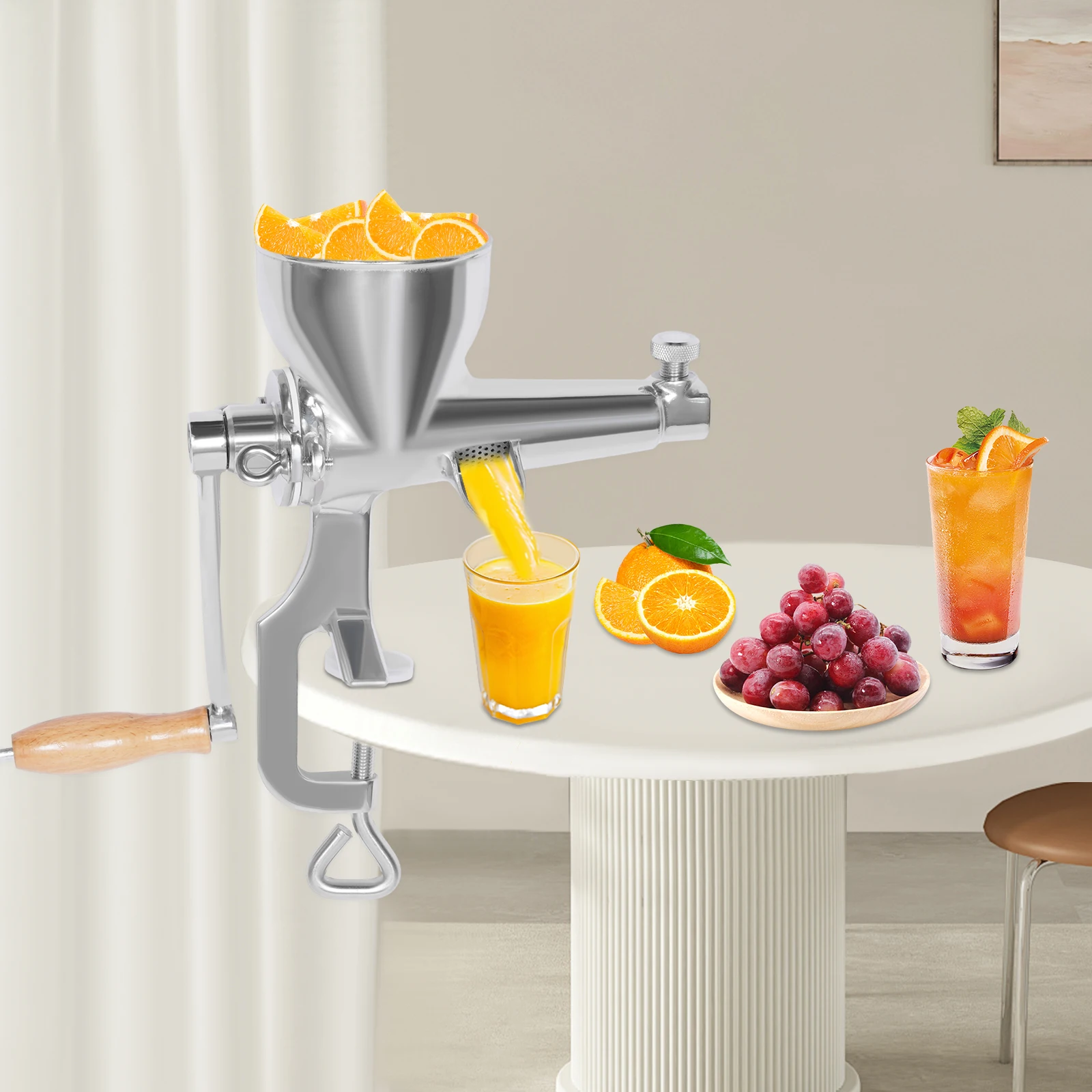 Stainless-Steel-Juicer-Juice-Extractor-Berry-Press-Small-Kitchen-for ...