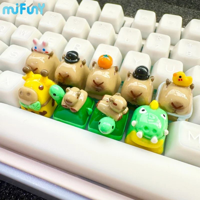 MiFuny-Animal-Keycap-Capybara-Anime-Keyboard-Cap-Custom-Resin-KeyCaps ...