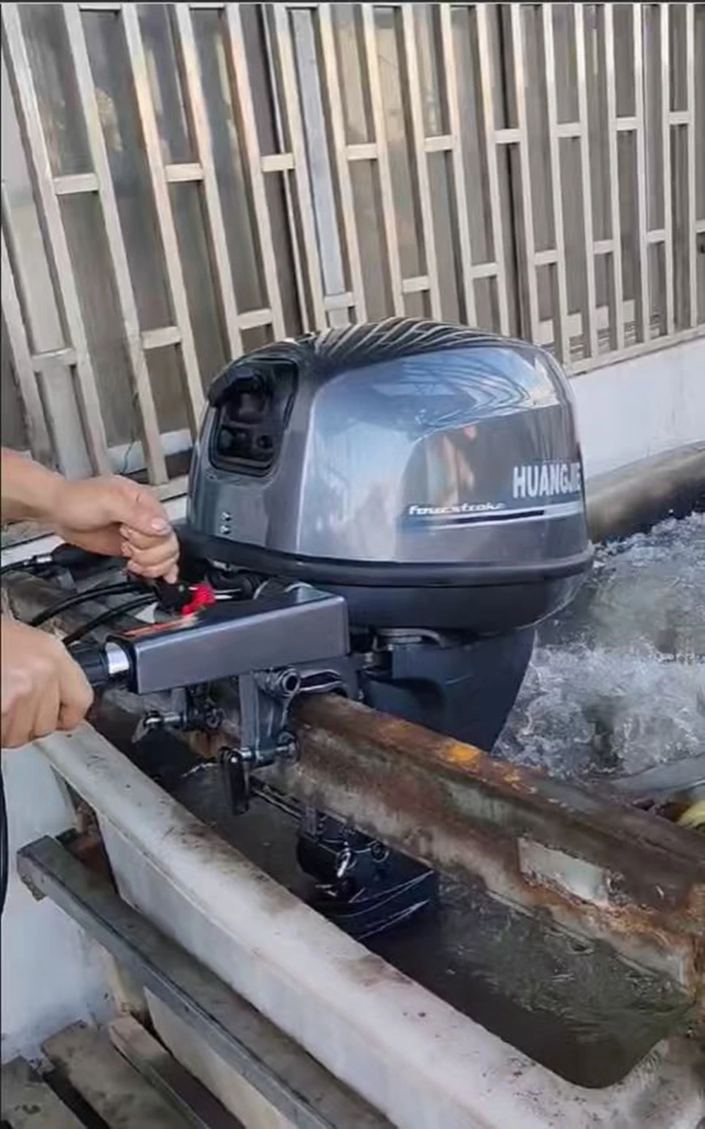 Boat Motors Huangjie 4 Stroke 15HP Outboard Engine Sea doo Boat Engine ...