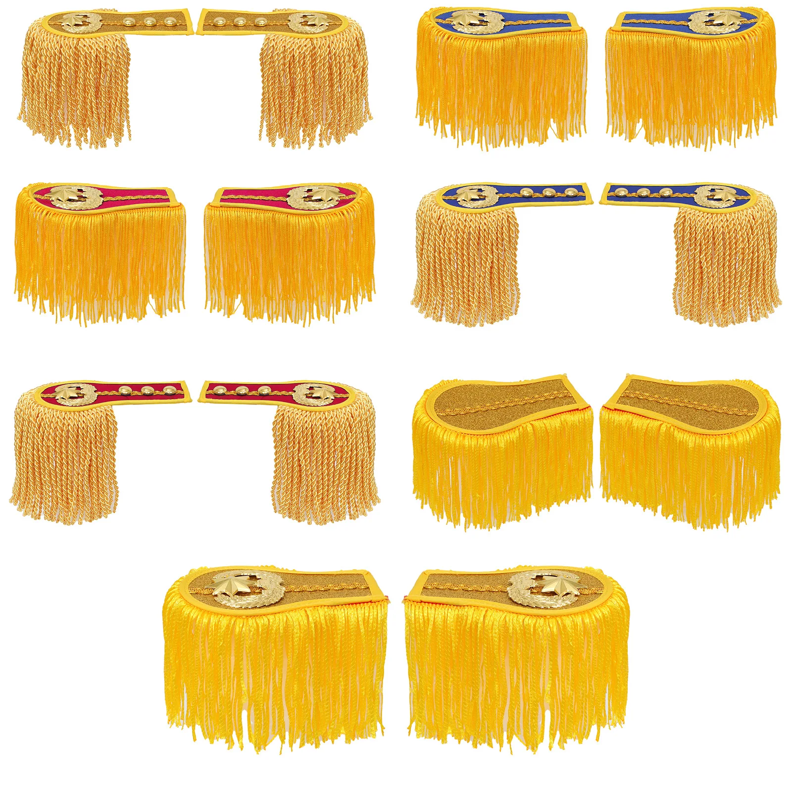 Shoulder Pad Epaulettes Brooch Board Drum Horn Tassel Fringe Epaulets ...