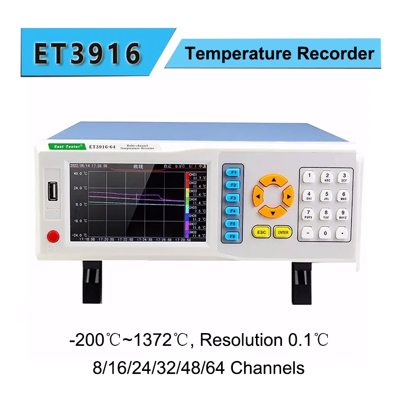 East-Tester-ET3916-Multi-Channels-Temperature-Inspection-Instrument-USB ...