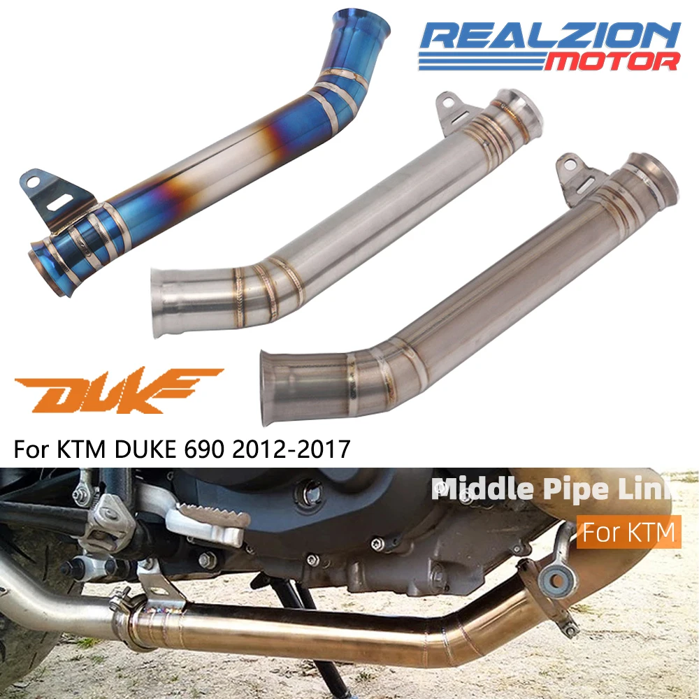 REALZION-Duke-690-Mid-Pipe-Motorcycle-Slip-On-Pipe-Exhaust-Pipe-Connect ...