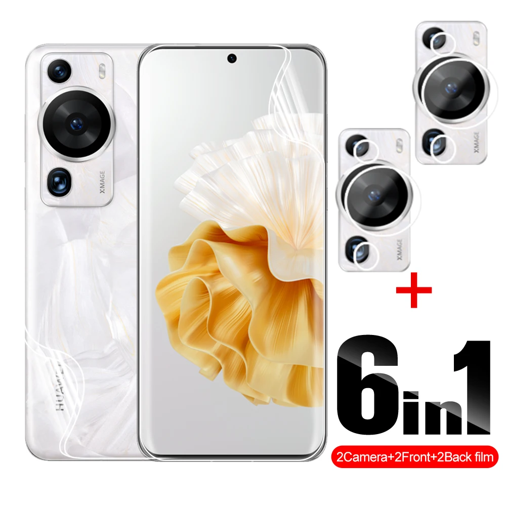 6in1 Front Back Hydrogel Film For Huawei P60 Pro Camera Screen ...