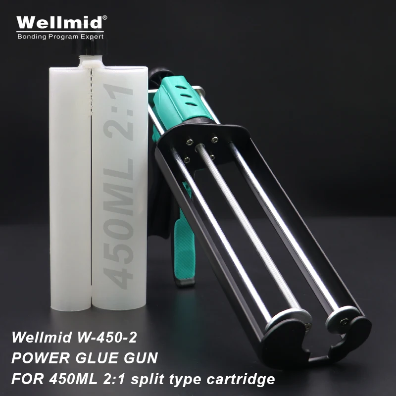 450ml-2-1-Split-Type-AB-Cartridge-Glue-Gun-Double-tube-Mixing-Dispenser ...