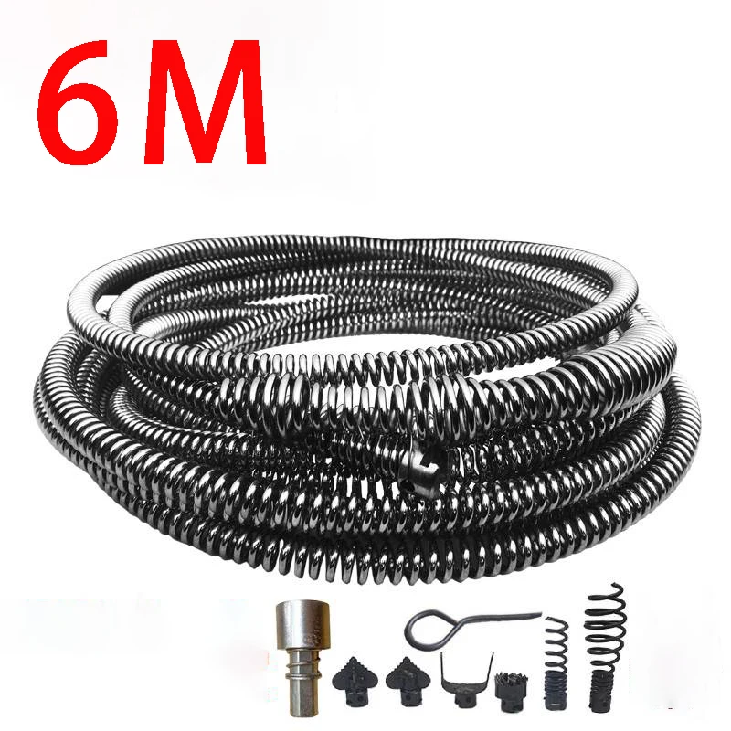 6-Meter-Pipe-Dredging-Spring-Drain-Cleaner-Sewer-Sinks-Basin-Pipeline ...