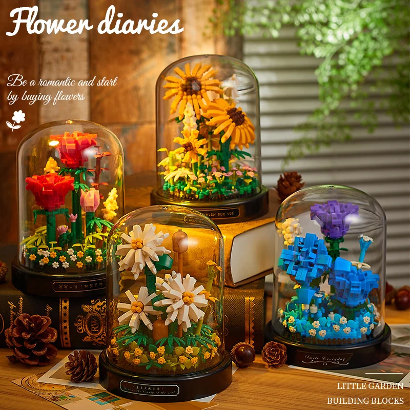 Fairy-Flower-Building-Blocks-Kids-Toys-Mini-Bricks-Particles-Eternal ...