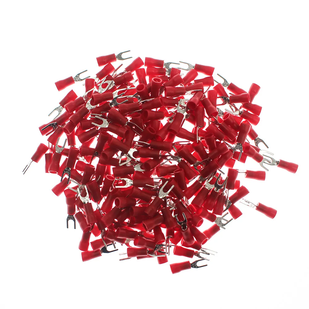 1000Pcs-SV1-3-5color-AWG22-16-Splice-Fork-Terminals-Plug-Crimp-Wire ...
