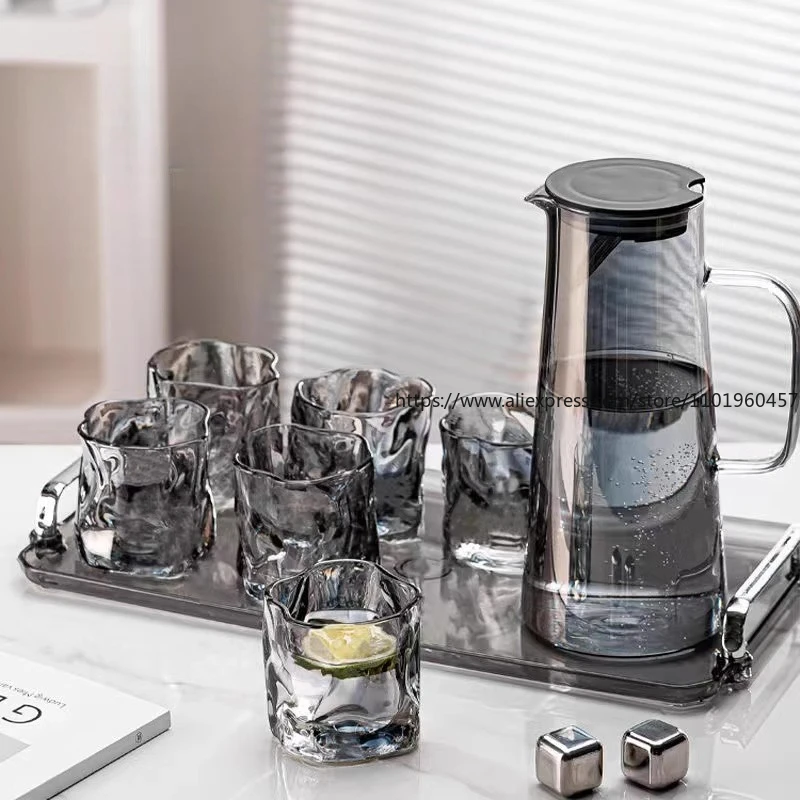 Large Capacity 7PCS Water Set INS Style Handle Kettle Heat-Resistant ...