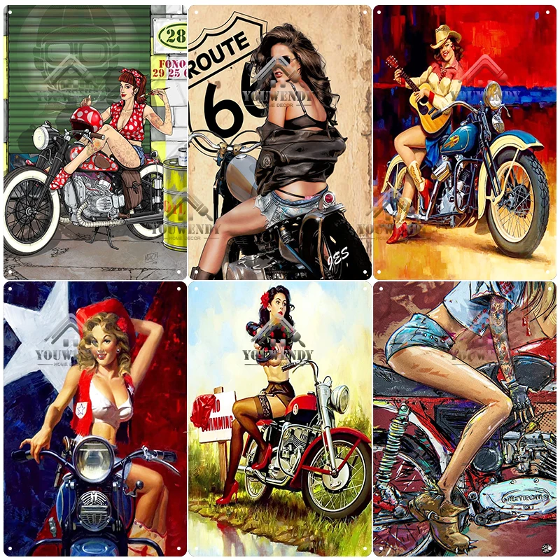 Pin Up Girls Motorcycle