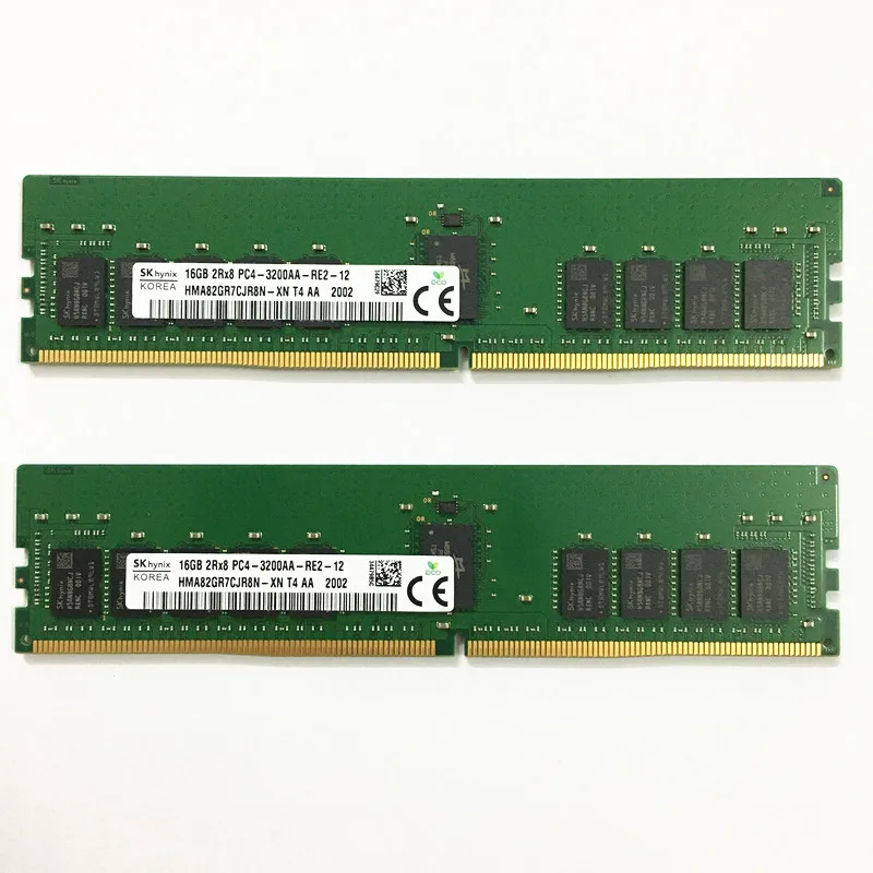 SK hynix DDR4 Server Rams 16gb 3200mhz REC 16GB 2RX8 PC4-3200AA-RE2-12 DDR4 REC memory for ...