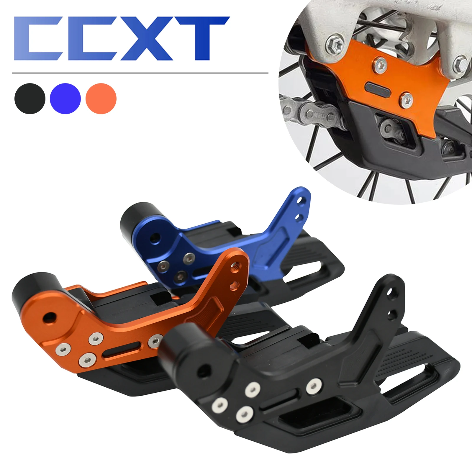 Motorcycle-CNC-Chain-Guide-Guard-Protection-For-KTM-300-350-400-450-500 ...