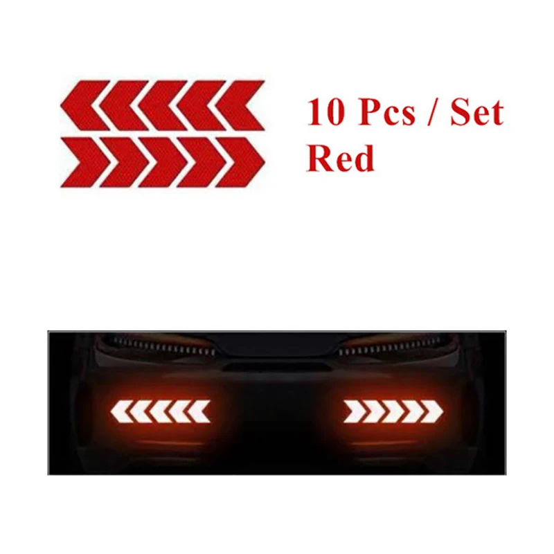 10PCS-6cm-x-6cm-Automotive-Safety-Reflective-Stickers-Super-Reflective ...