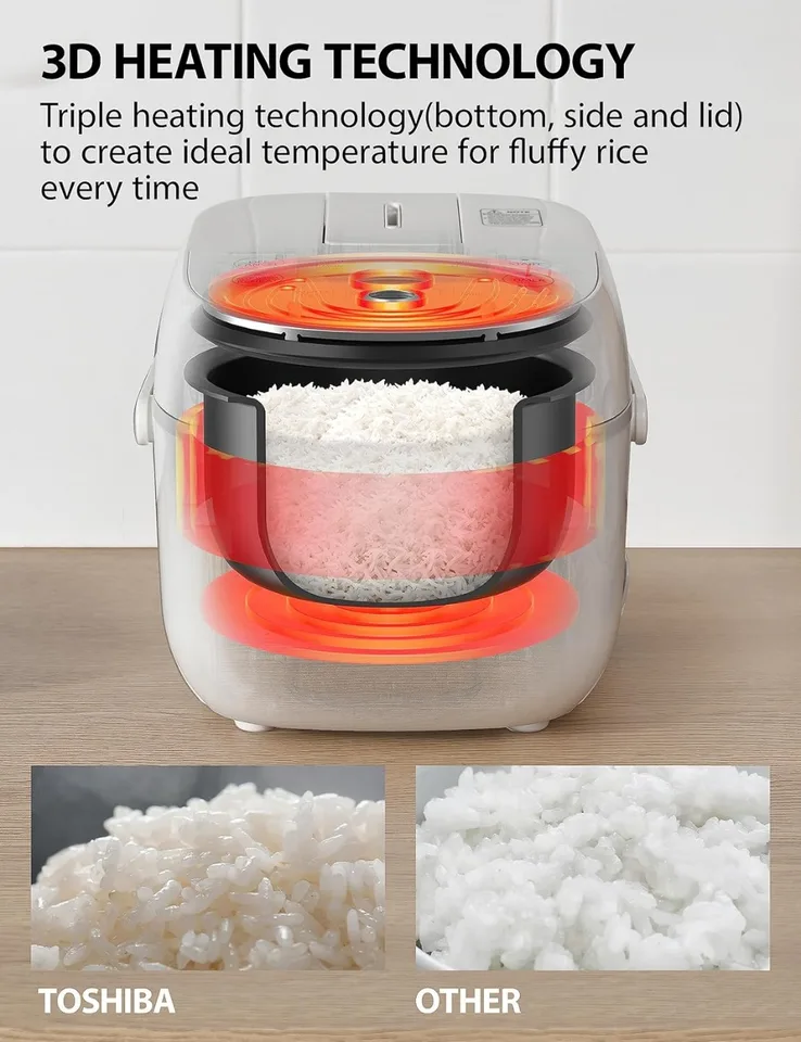 Rice Maker Toshiba Rice Cooker 6 Cup Uncooked U2013 Cooker With Fuzzy ...
