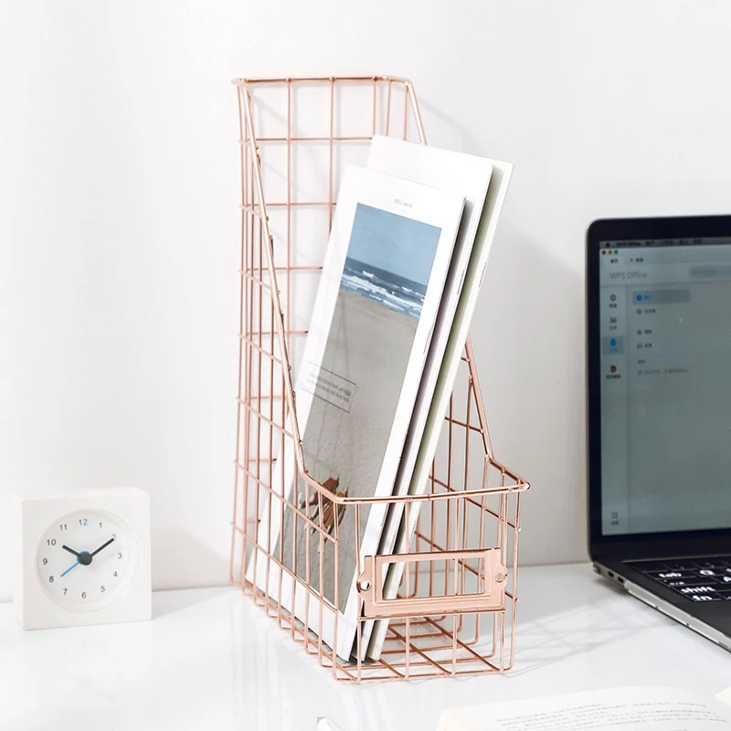 Desk Organizer Bedroom Wrought Iron Stationery Nordic Style Home Office ...