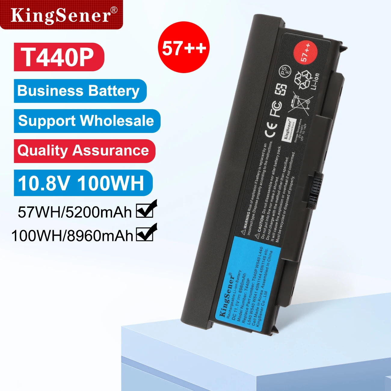 KingSener Laptop Battery for Lenovo ThinkPad T440P T540P W540 W541 L440 ...