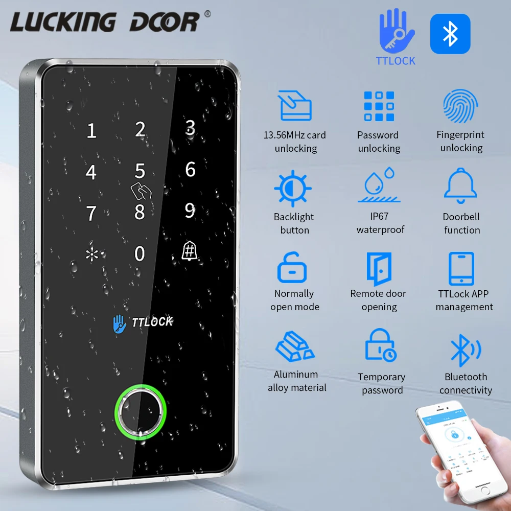 Outdoor-Aluminum-Nfc-Access-Control-System-Keypad-Ttlock-App ...