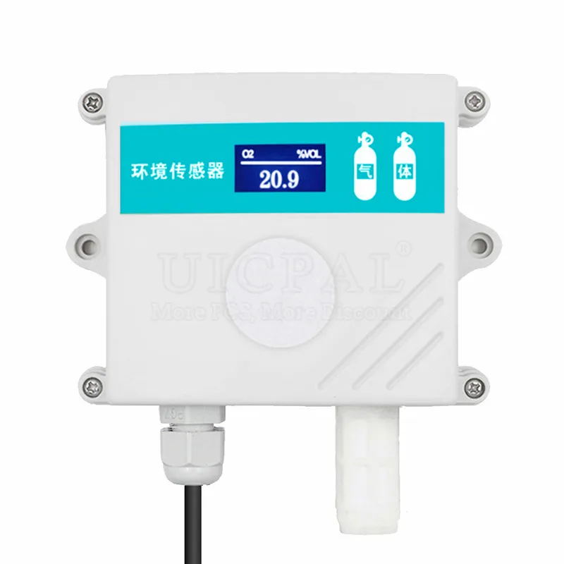 O2 Sensor Gas Oxygen Concentration Measuring Detector IP65 O2 Sensors Module with Digital RS485 ...