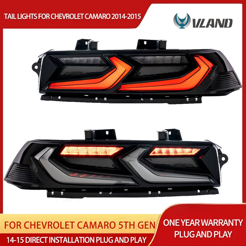 Vland 2014-2015 Chevrolet Camaro 5th Gen Facelift LED Tail Lights, High ...