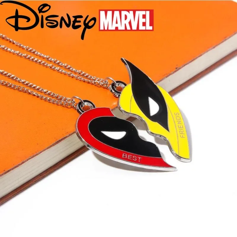 Collar-con-colgante-de-coraz-n-de-Deadpool-y-Lobezno-accesorio-de-joyer ...
