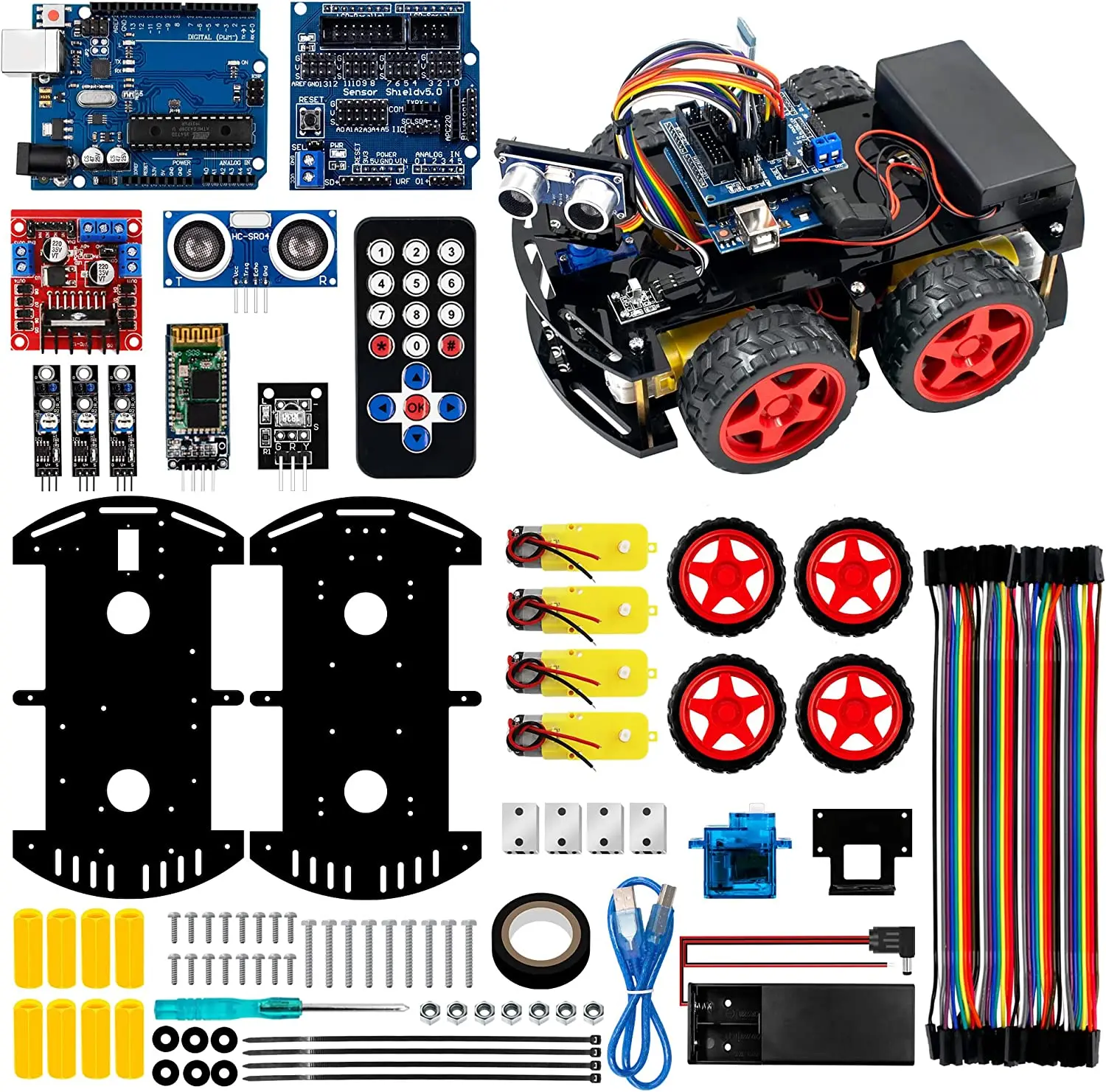 Kit-de-coche-Robot-inteligente-para-Arduino-Project-m-dulo-de ...