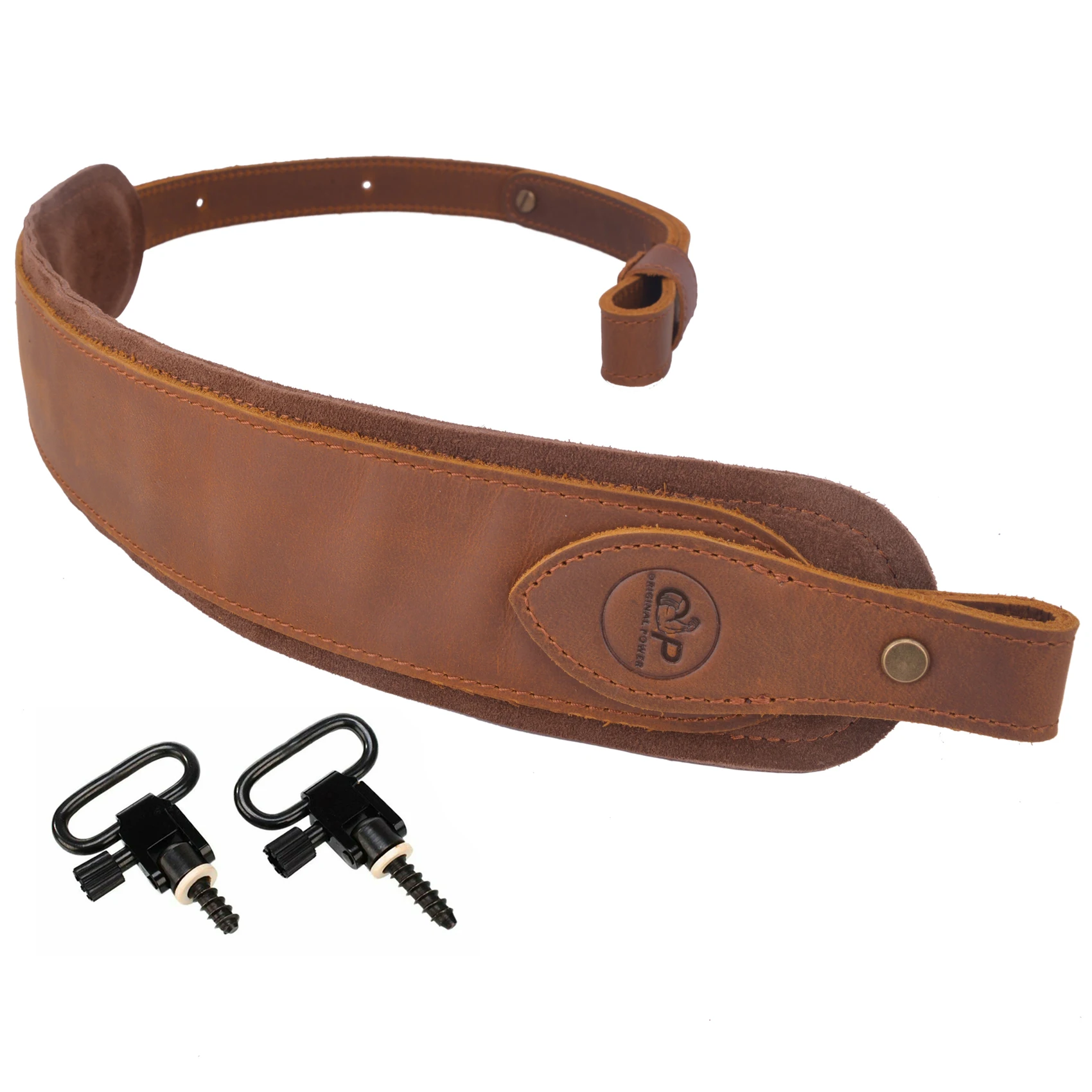 Hunting-Gun-Accessories-Wine-Red-Leather-Rifle-Sling-Tactical-Shotgun ...